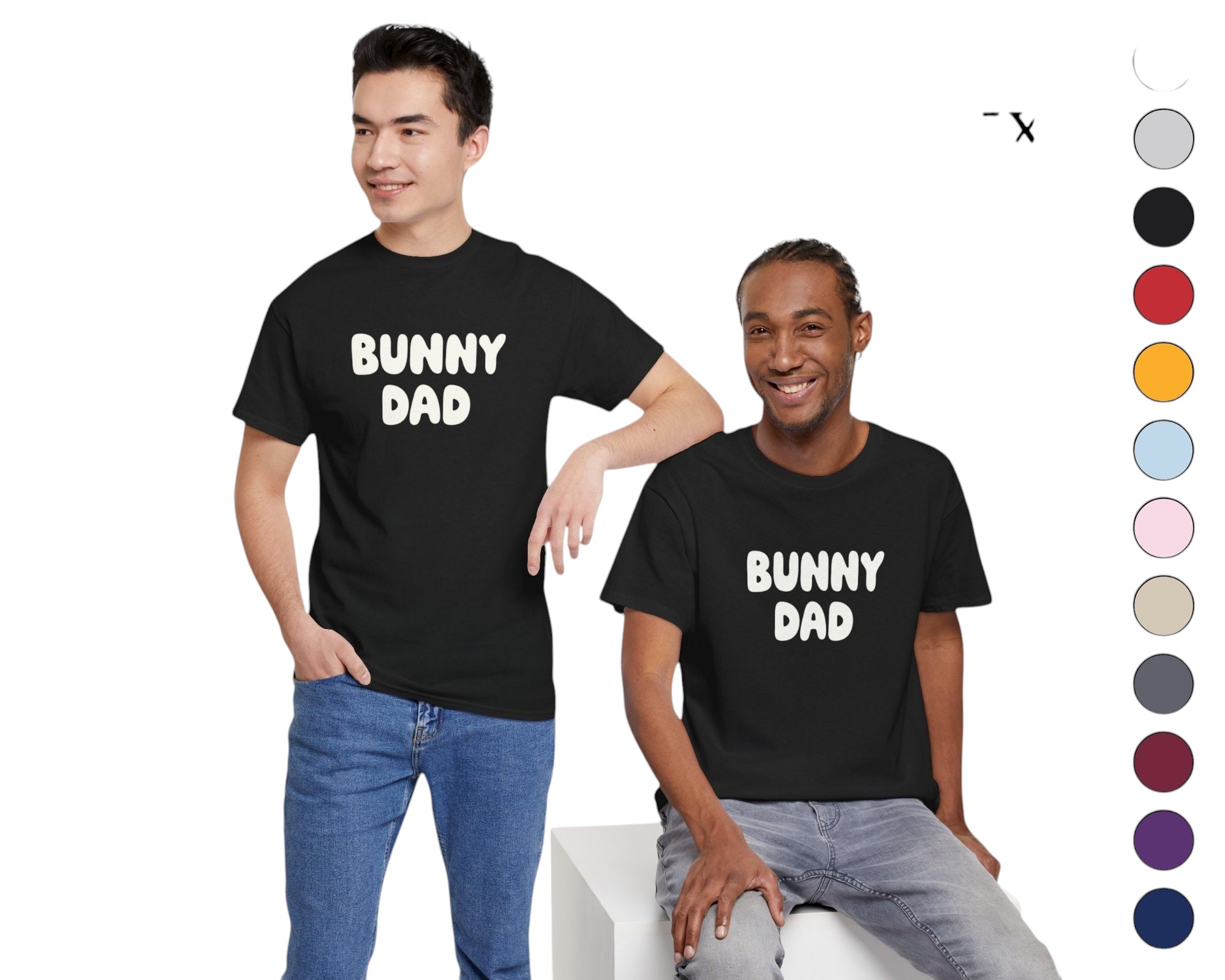 bunny dad shirt Rabbit Dad gift T Shirt in S 5XL 12 Colors funny gifts ...